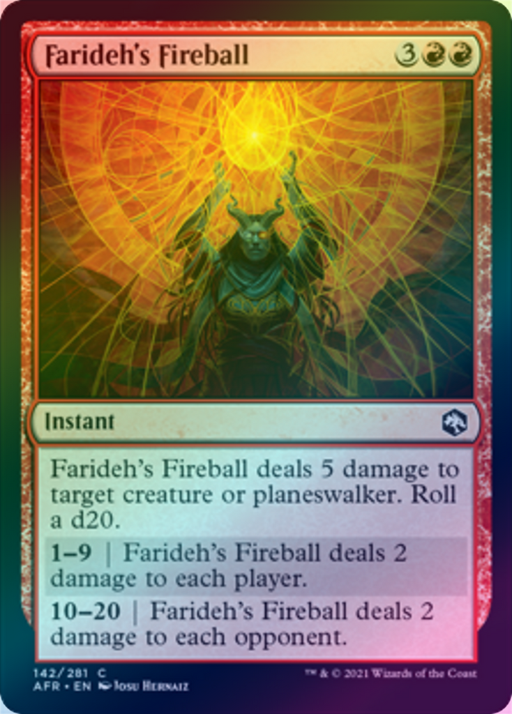 401 Games Canada - Farideh's Fireball (AFR) (Foil)