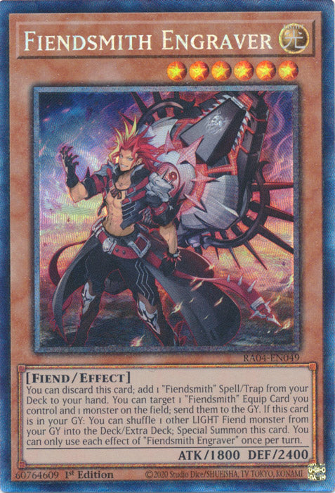 401 Games Canada - Fiendsmith Engraver (PCR) - RA04-EN049 - Prismatic Collector's Rare - 1st Edition