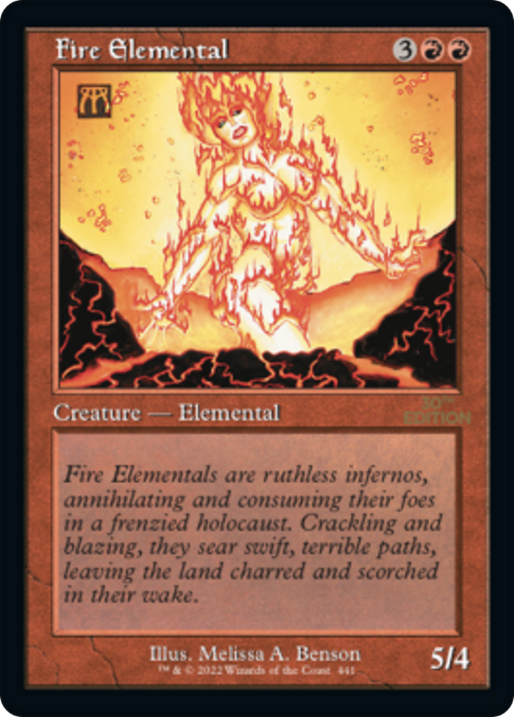 401 Games Canada - Fire Elemental - Retro Frame (30A)