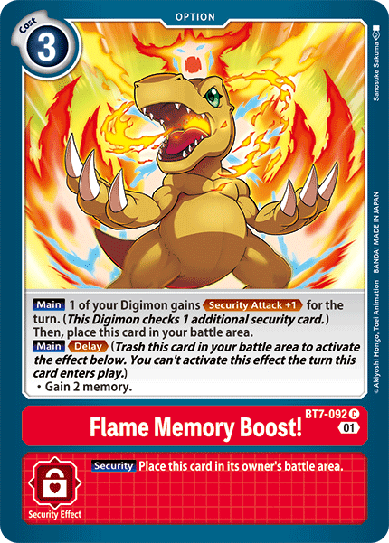 401 Games Canada - Flame Memory Boost! - BT7-092 - Common