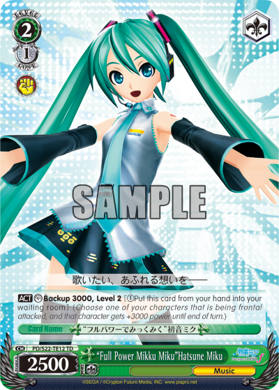 401 Games Canada - "Full Power Mikku Miku"Hatsune Miku - PD/S22-TE12 ...