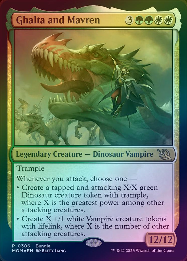 401 Games Canada - Ghalta and Mavren - Bundle Promo (Foil) (MOM)