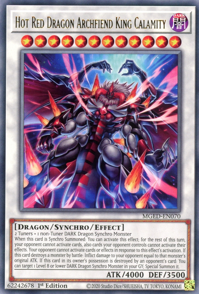 401 Games Canada - Hot Red Dragon Archfiend King Calamity - MGED-EN070 ...