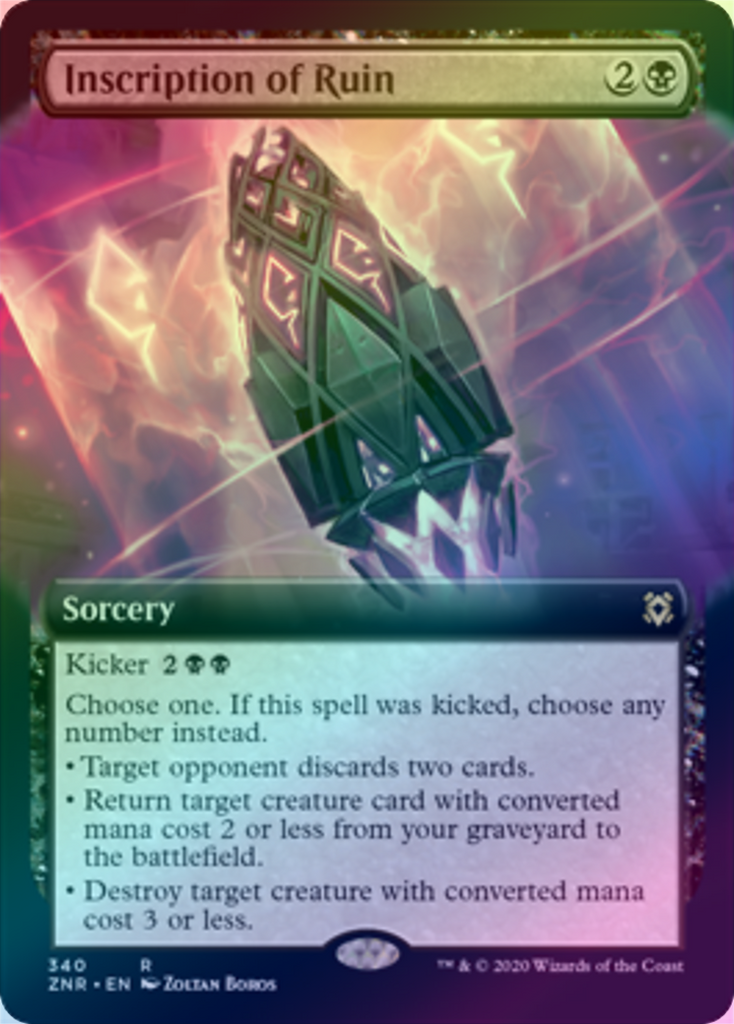 401 Games Canada - Inscription of Ruin - Extended Art (ZNR) (Foil)