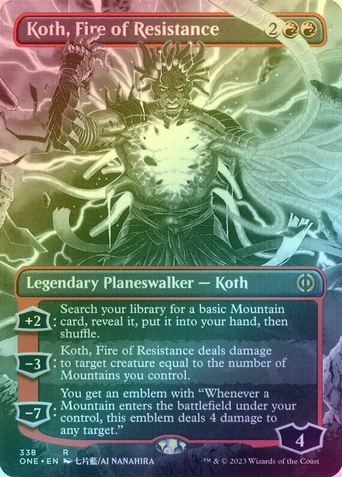 401 Games Canada - Koth, Fire of Resistance - Borderless Manga (Foil) (ONE)