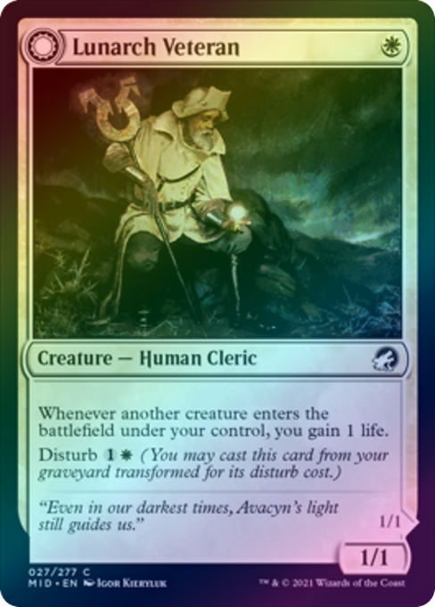 401 Games Canada - Lunarch Veteran // Luminous Phantom (MID) (Foil)