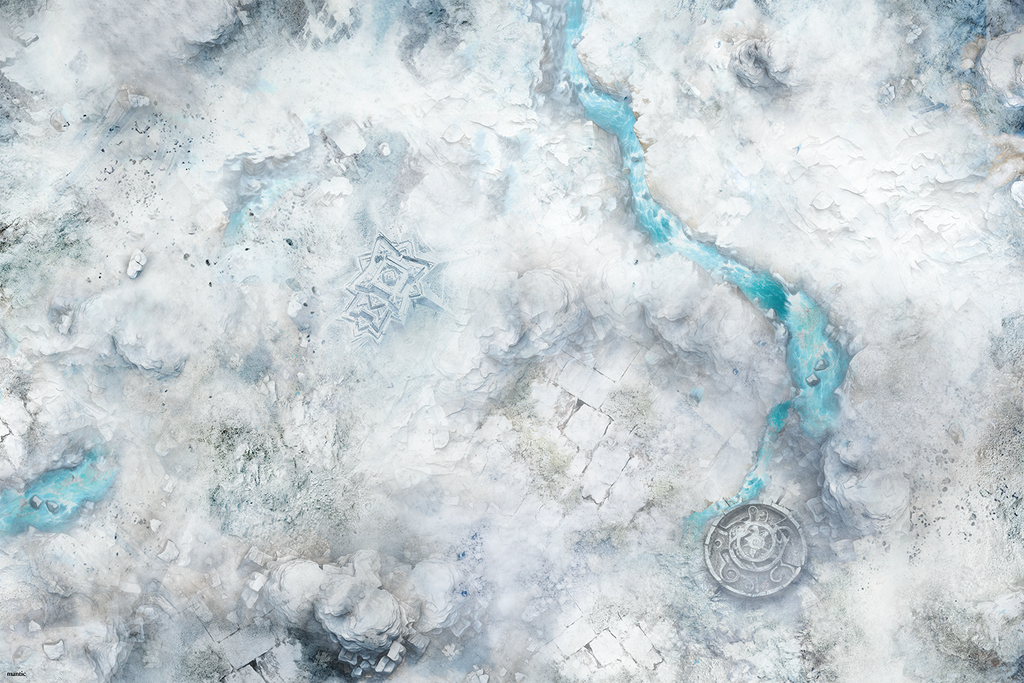 401 Games Canada - Terrain Crate - Battle Mat: Snowfield - 60"x44"