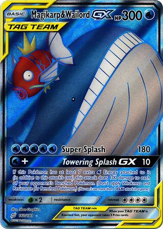 401 Games Canada - Magikarp & Wailord GX - 160/181 - Full Art Ultra Rare