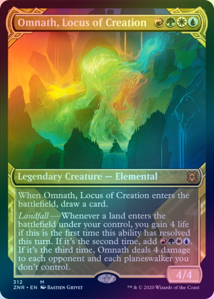 401 Games Canada - Omnath, Locus of Creation - Showcase (ZNR) (Foil)