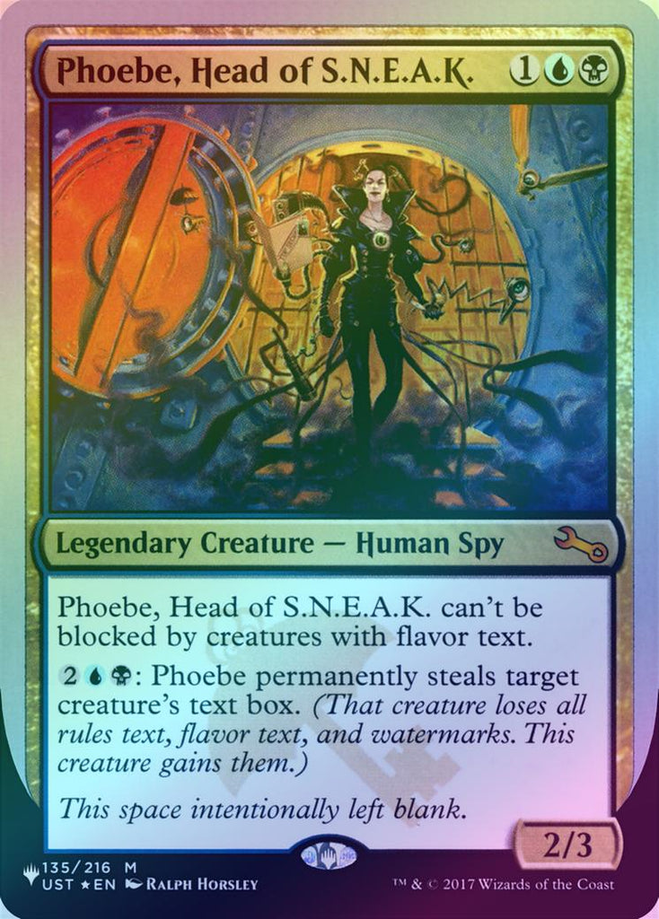 401 Games Canada - Phoebe, Head of S.N.E.A.K. (Foil) (ULST)