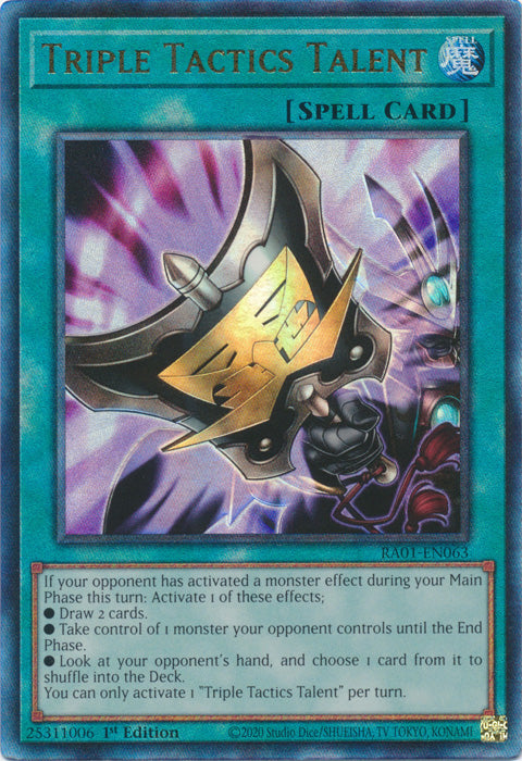 401 Games Canada - Triple Tactics Talent (PUR) - RA01-EN063 - Prismatic ...