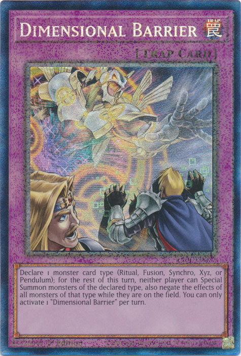 401 Games Canada - Dimensional Barrier (PCR) - RA01-EN072 - Prismatic ...