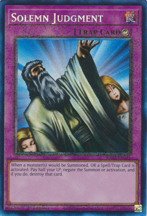 401 Games Canada - Solemn Judgment (PCR) - RA02-EN075 - Prismatic ...