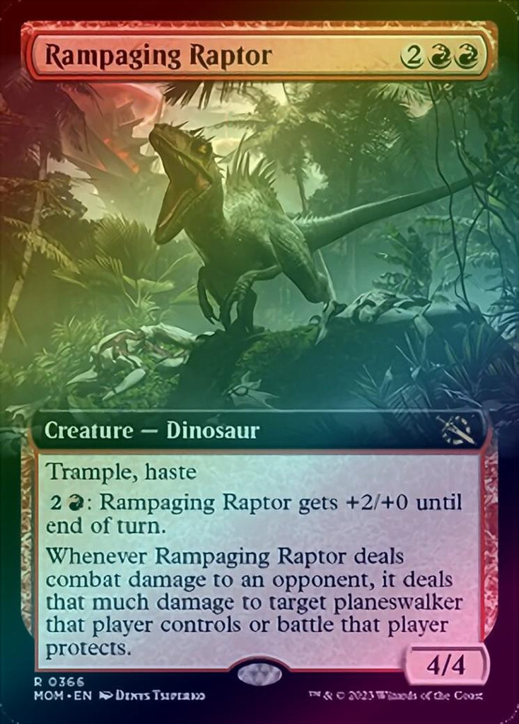 401 Games Canada - Rampaging Raptor - Extended Art (Foil) (MOM)