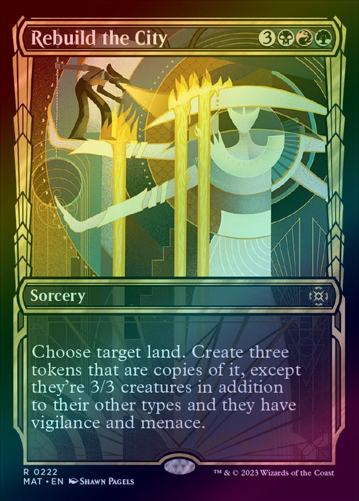 401 Games Canada - Rebuild the City - Showcase (Halo Foil) (MAT)