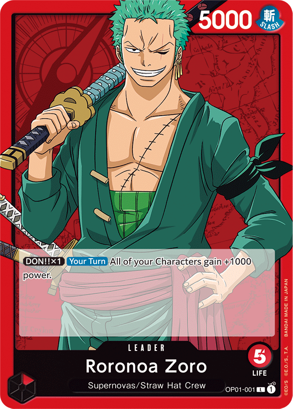 401 Games Canada - Roronoa Zoro - OP01-001 - Leader
