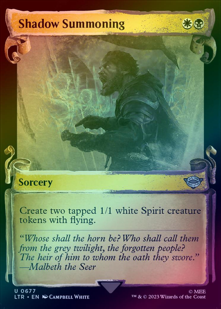 401 Games Canada - Shadow Summoning - Scroll Showcase (Foil) (LTR)
