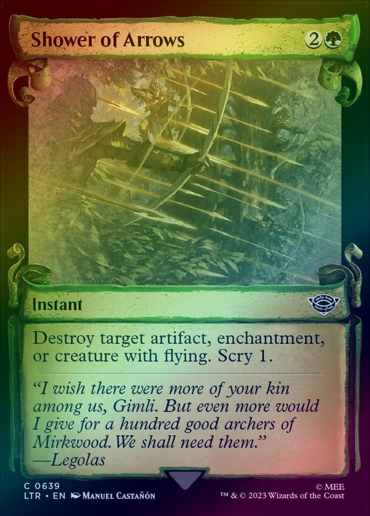 401 Games Canada - Shower of Arrows - Scroll Showcase (Foil) (LTR)