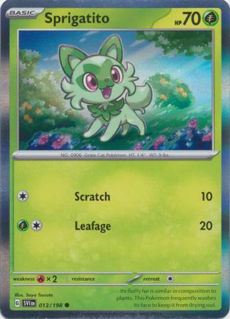 401 Games Canada - Sprigatito - 013/198 - Holo Common