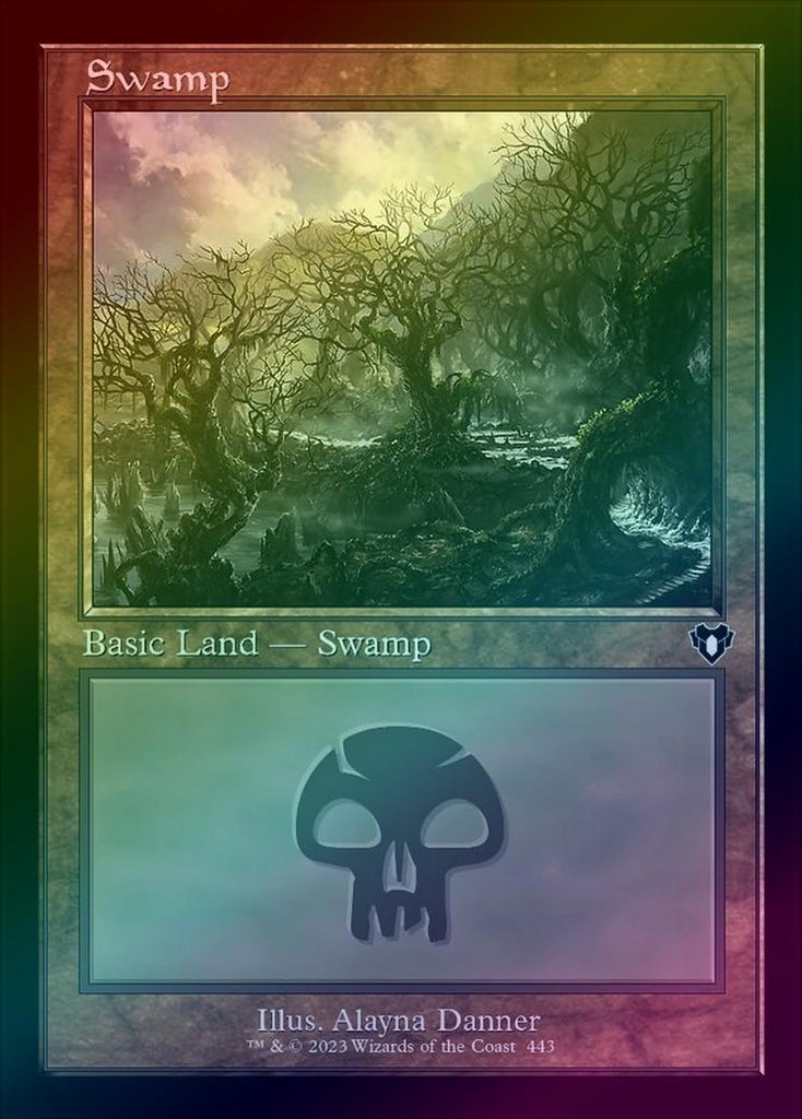401 Games Canada - Swamp (443) - Retro Frame (Foil) (CMM)