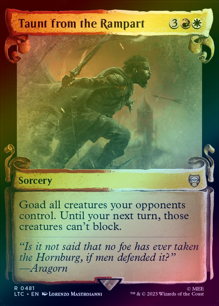 401 Games Canada - Taunt from the Rampart - Scroll Showcase (Foil) (LTC)