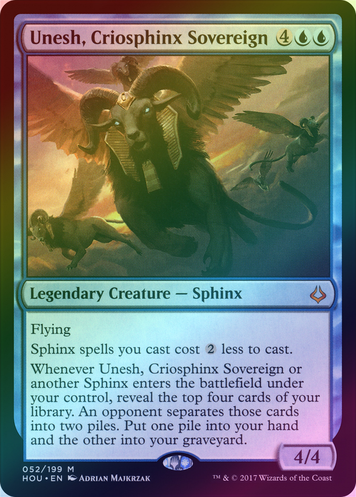 401 Games Canada - Unesh, Criosphinx Sovereign (Foil) (HOU)