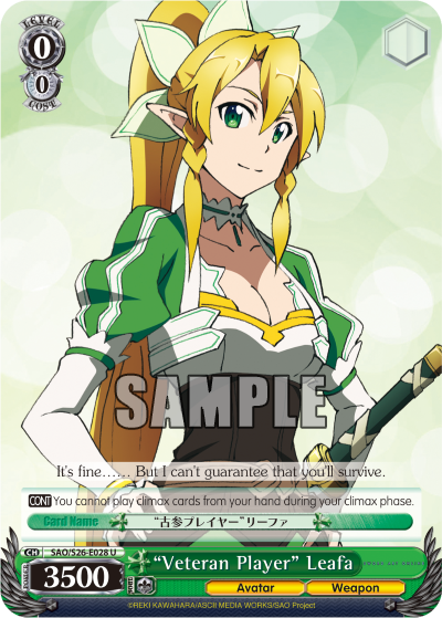 401 Games Canada - "Veteran Player" Leafa - SAO/S26-E028 - Uncommon