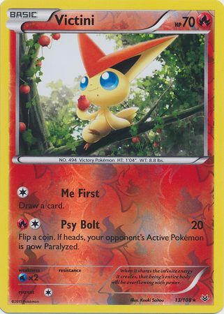 401 Games Canada - Victini - 13/108 - Rare - Reverse Holo