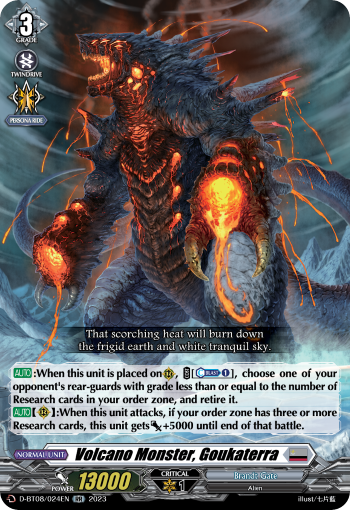 401 Games Canada - Volcano Monster, Goukaterra - D-BT08/024 - Double Rare