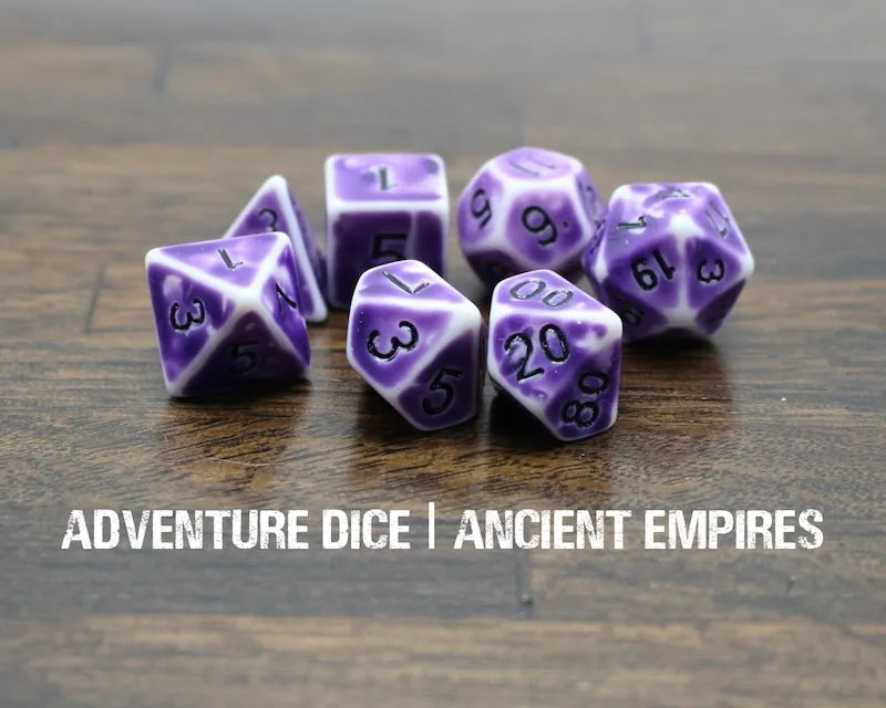 401 Games Canada - Adventure Dice - 7 Piece Set - Ancient Empires