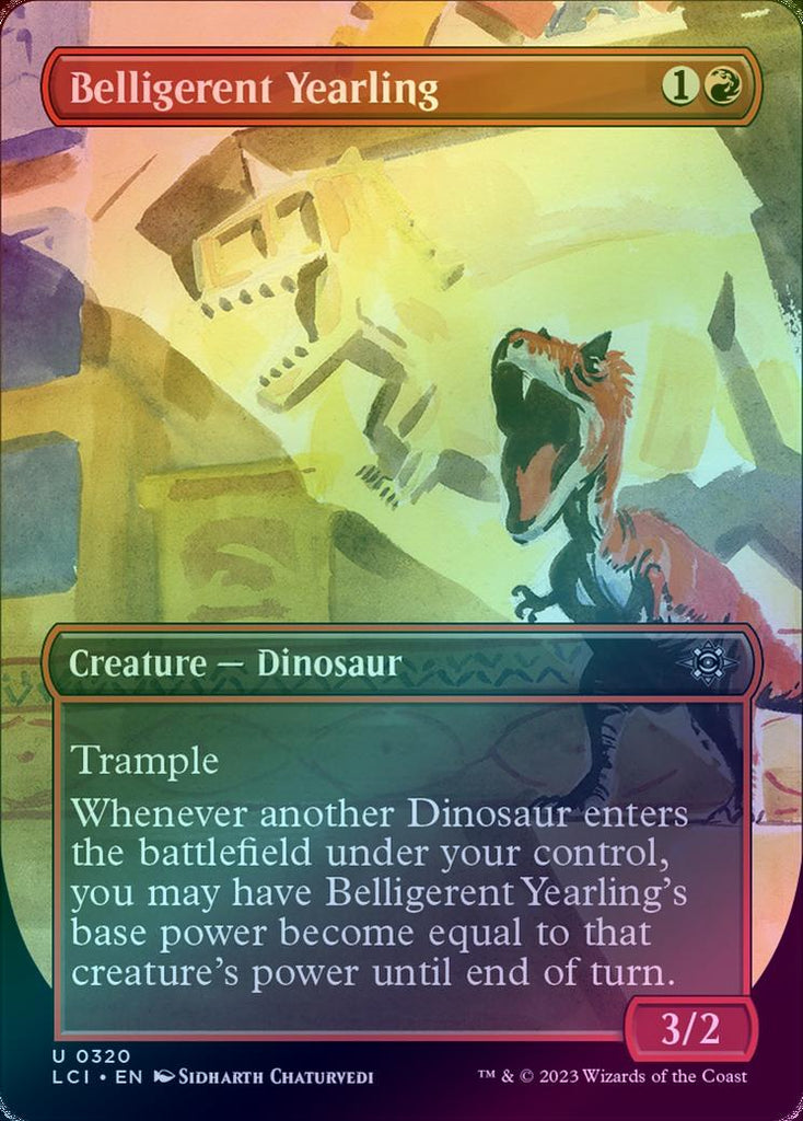 401 Games Canada - Belligerent Yearling - Borderless (Foil) (LCI)