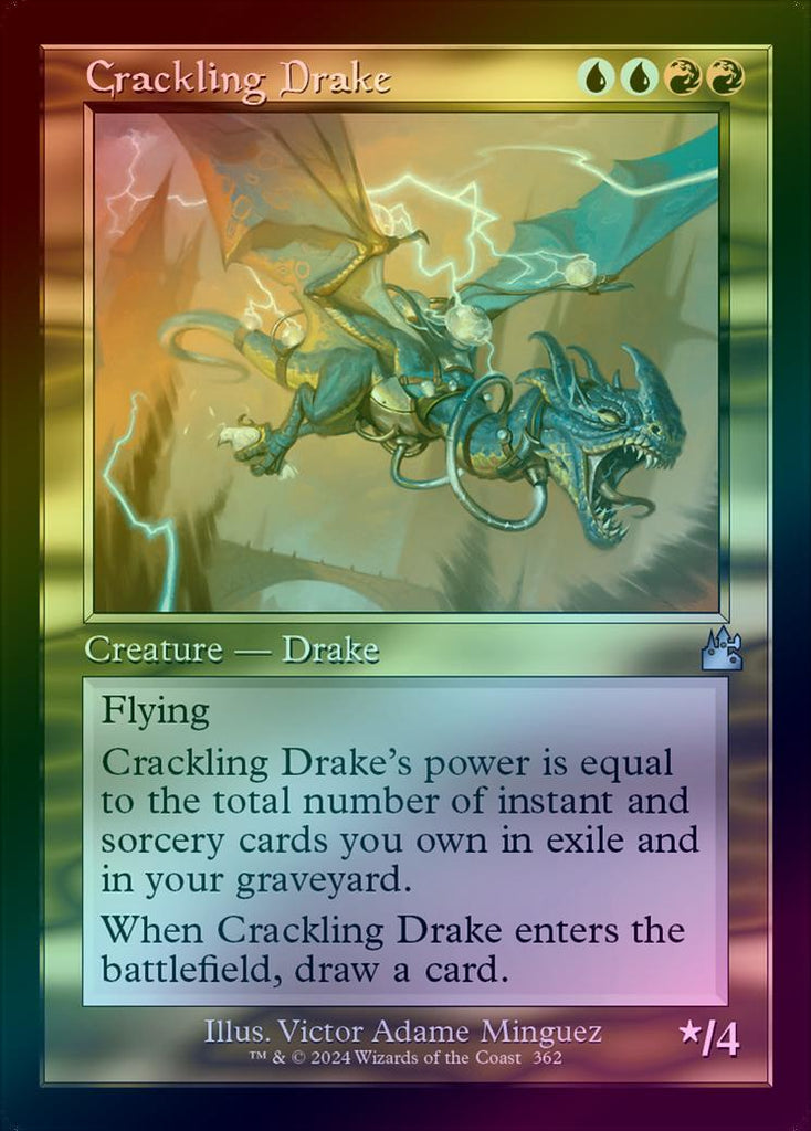 401 Games Canada - Crackling Drake - Retro Frame (Foil) (RVR)