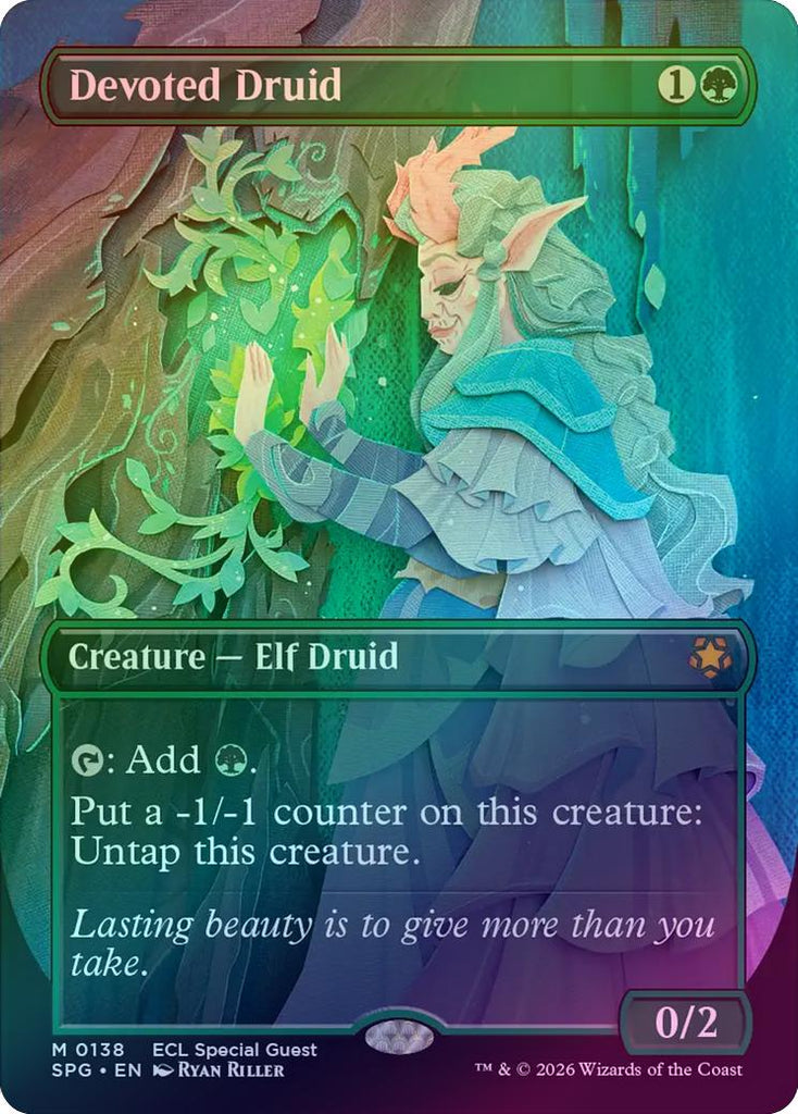 401 Games Canada - Devoted Druid - Borderless (Foil) (SPG)