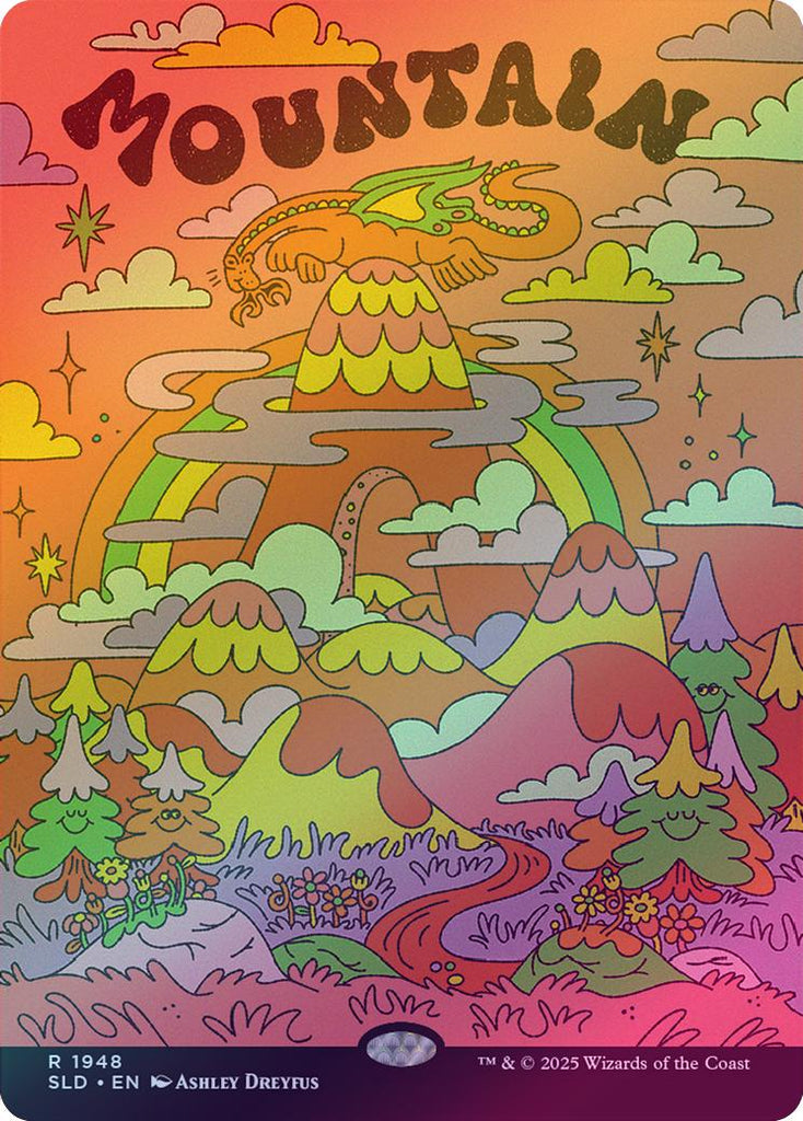 401 Games Canada - Mountain (1948) - Flower Power (Rainbow Foil) (SLD)