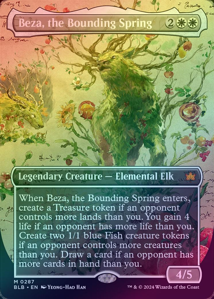 401 Games Canada - Beza, the Bounding Spring - Borderless (Foil) (BLB)