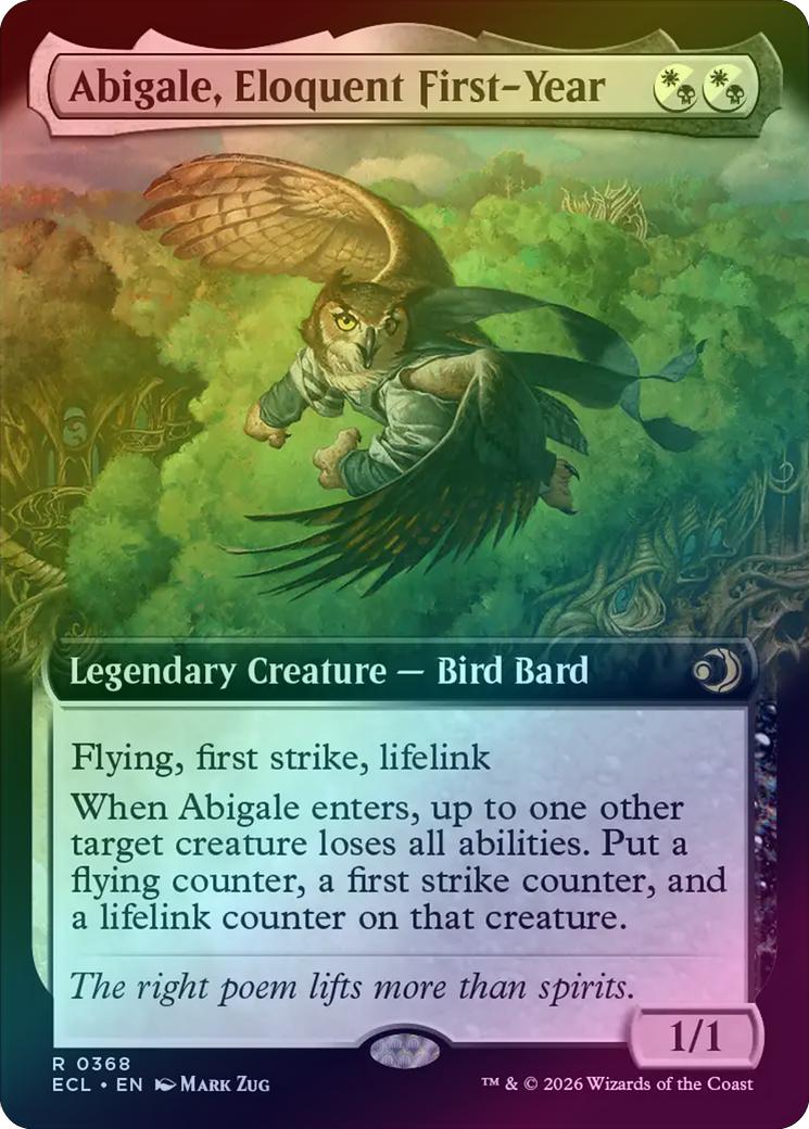 401 Games Canada - Abigale, Eloquent First-Year - Extended Art (Foil ...