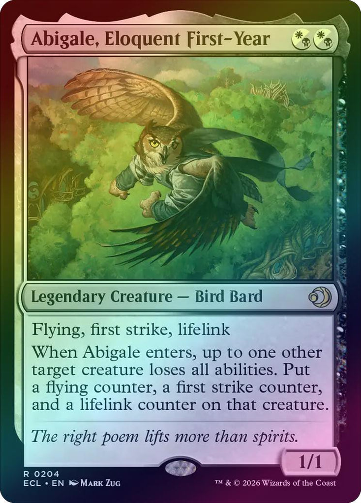 401 Games Canada - Abigale, Eloquent First-Year (Foil) (ECL) (Pre-Order)