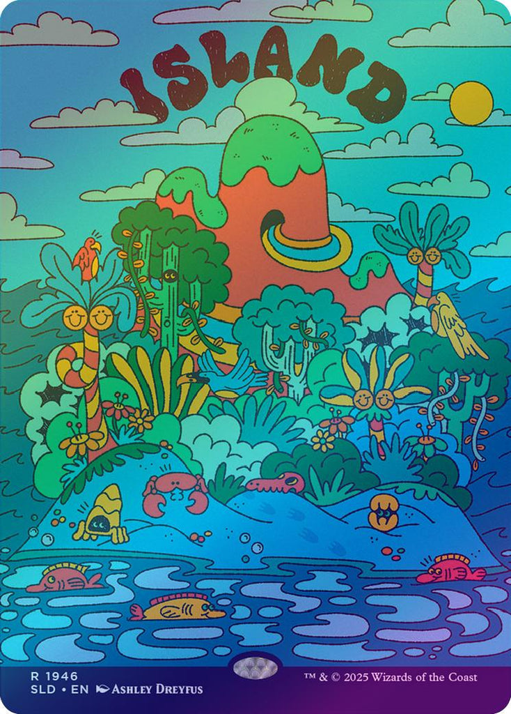 401 Games Canada - Island (1946) - Flower Power (Rainbow Foil) (SLD)