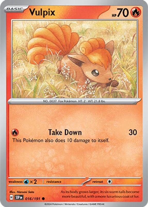 401 Games Canada - Vulpix - 016/191 - Common