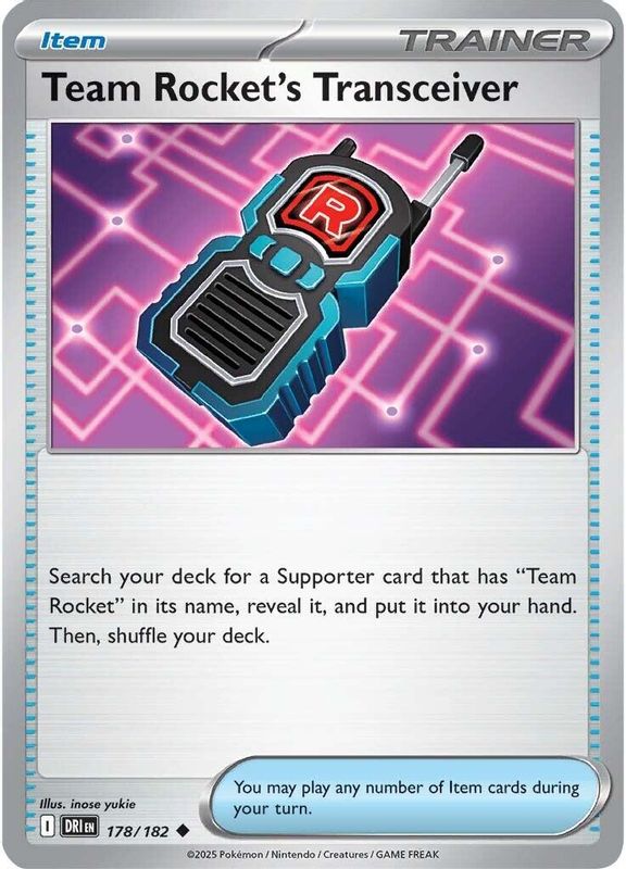 401 Games Canada - Team Rocket's Transceiver - 178/182 - Uncommon