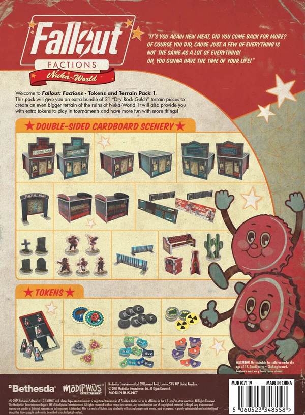 401 Games Canada - Fallout: Factions - Tokens and Terrain Pack 1