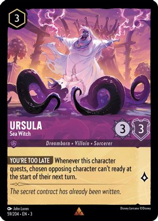 401 Games Canada - Ursula (Sea Witch) - 59/204 - Rare